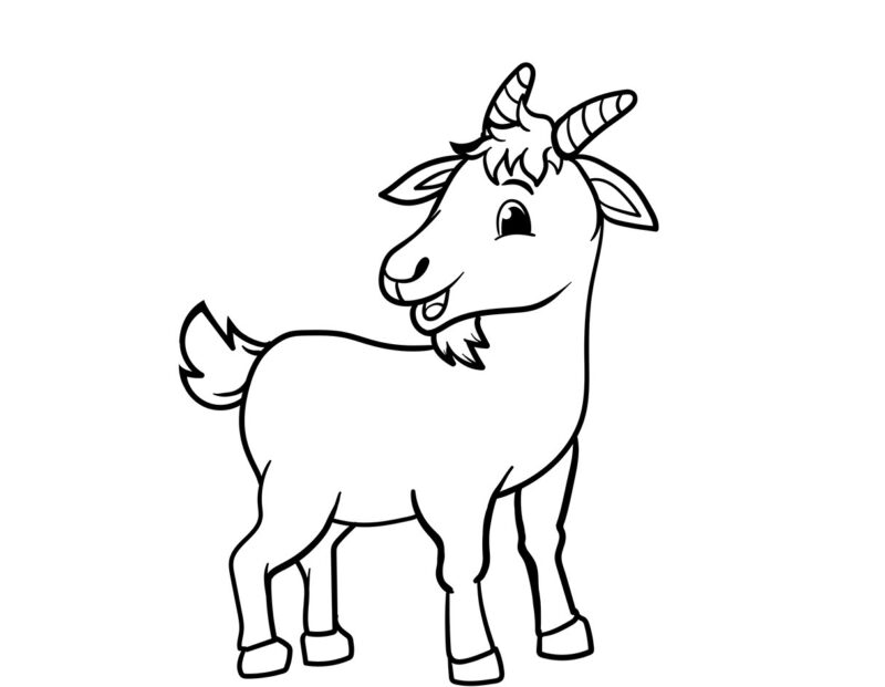 Tuyển Tập 60 Tranh Tô Màu Con Dê Cho Bé Yêu Thích - VNTime